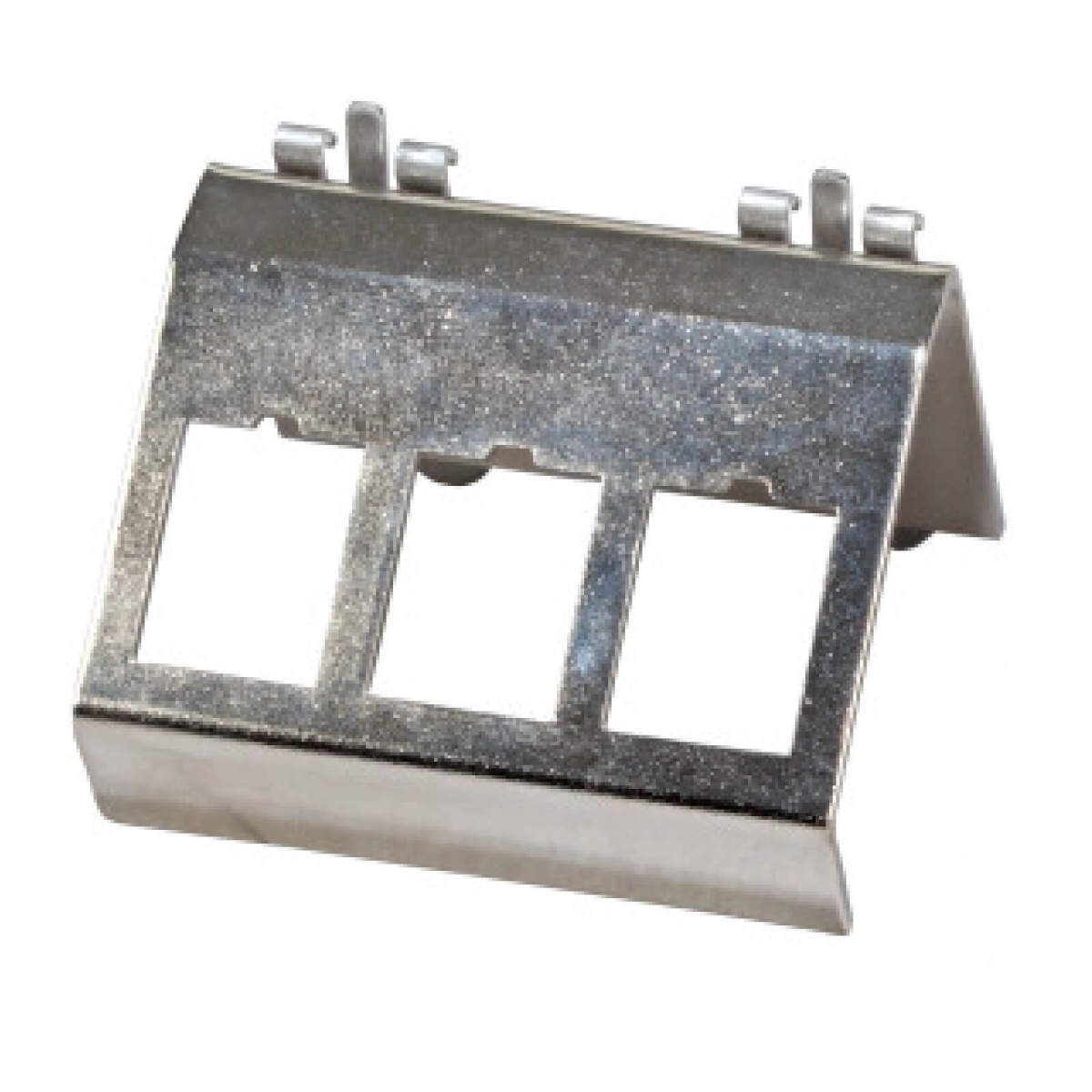 Keystone Modulhalter 3-fach für Hutschiene Edelstahl