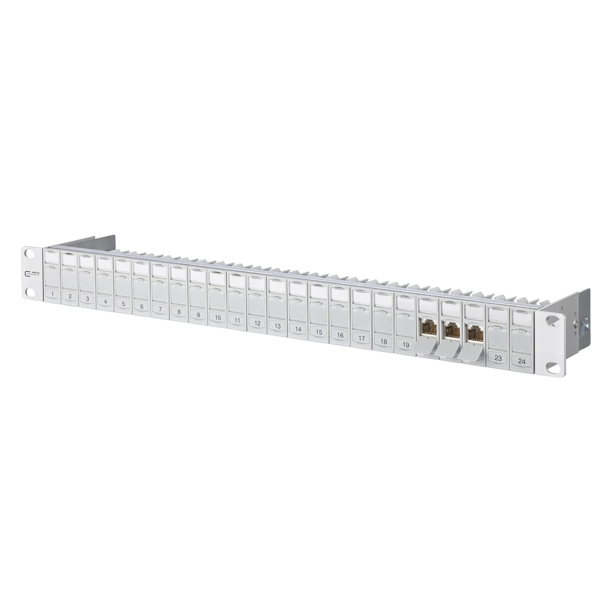 Metz Connect E-DAT modul Patchpanel Patchfeld Cat.6A 19 Zoll 24-Port ...