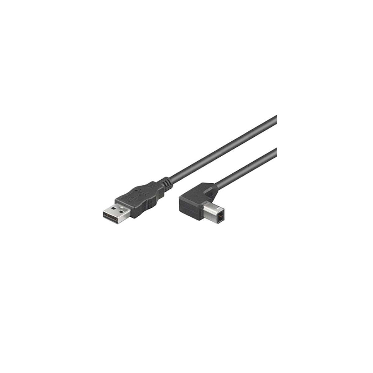 Techly USB 2.0 Anschlusskabel Stecker Typ A - Stecker Typ B 90 ...