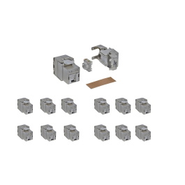 RJ45 Shortbody Keystone Modul STP Cat.6A 500Mhz 10Gbit vollgeschirmt ...
