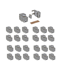 RJ45 Shortbody Keystone Modul STP Cat.6A 500Mhz 10Gbit vollgeschirmt ...