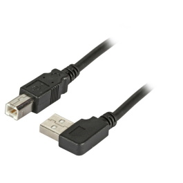 USB 2.0 Anschlusskabel Classic USB A Stecker 90 Grad gewinkelt auf USB ...